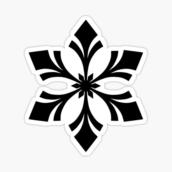 "Wuthering Waves glacio symbol black" Sticker for Sale by Heteyy ...