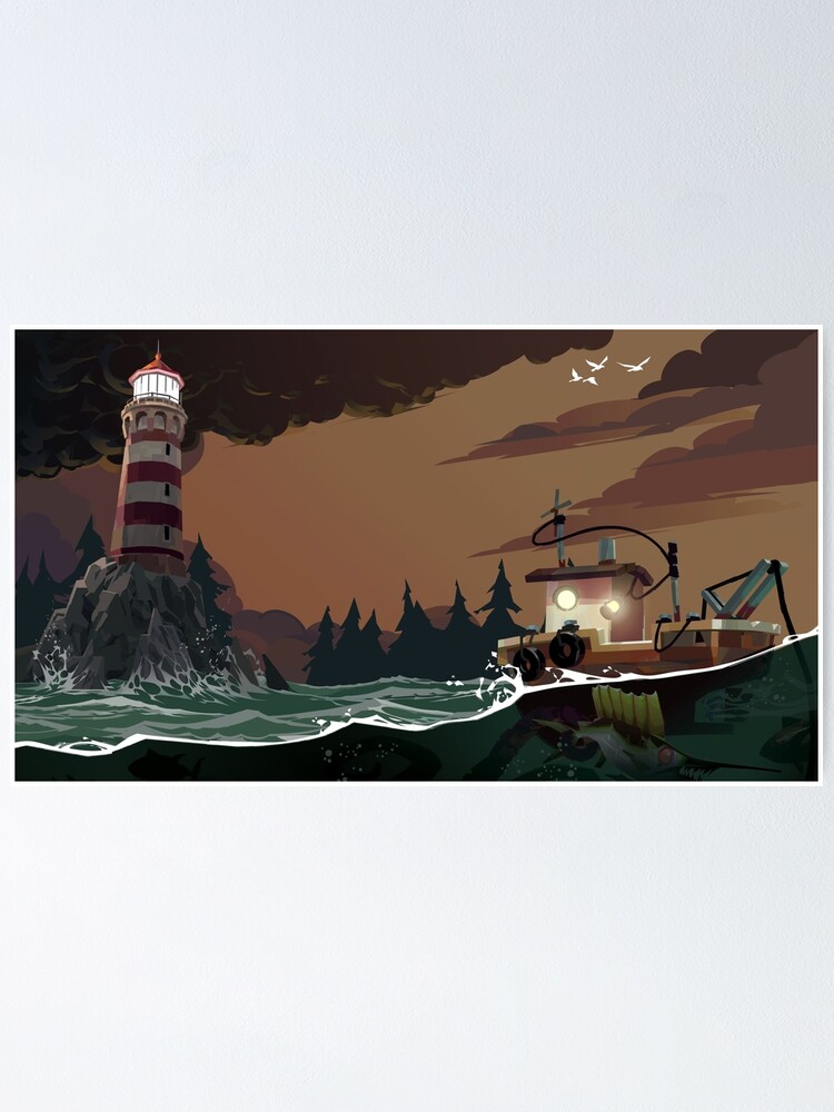 "Dredge Landscape" Poster for Sale by kingdom-print | Redbubble