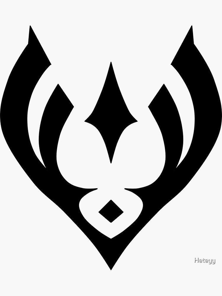 "Wuthering Waves aero symbol black" Sticker for Sale by Heteyy | Redbubble