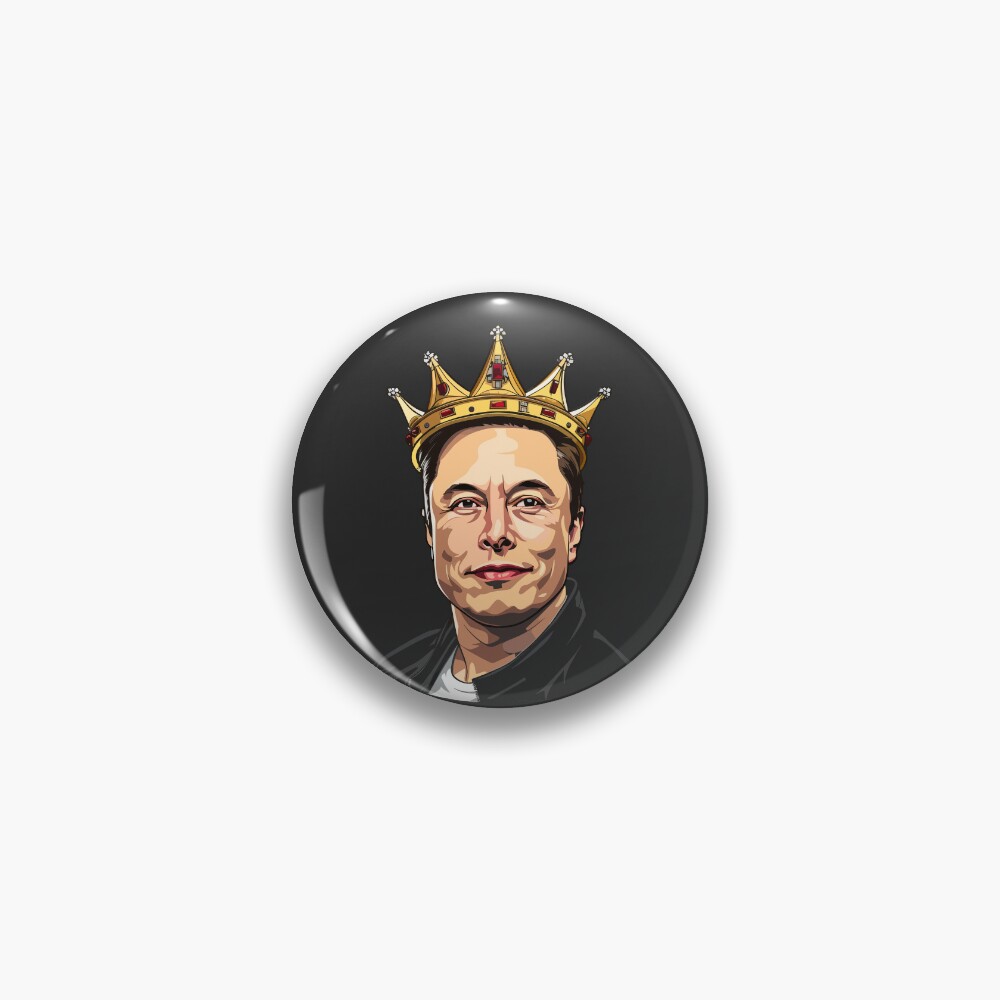 "King Elon Musk" Sticker for Sale by LegacyLab | Redbubble