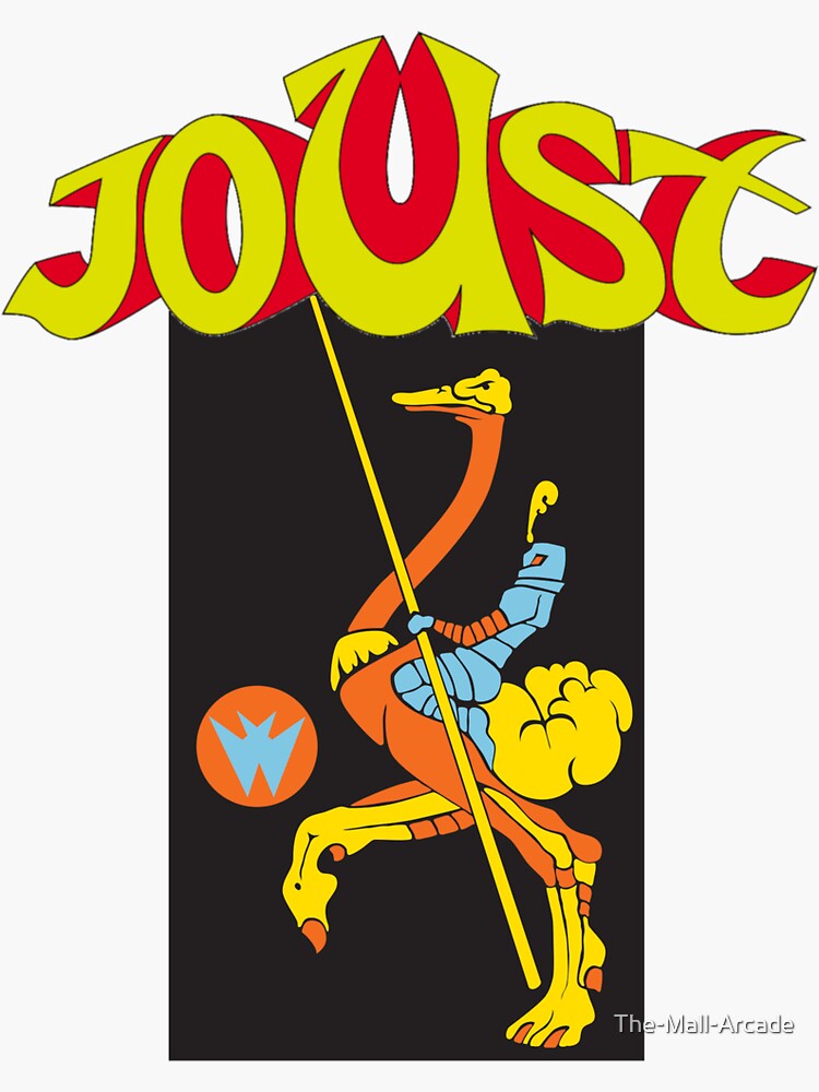 "Joust!" Sticker for Sale by The-Mall-Arcade | Redbubble
