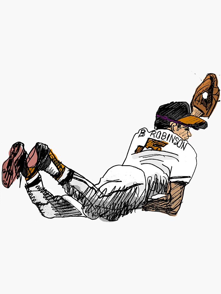 "Brooks Robinson" Sticker for Sale by spencerSteveS | Redbubble