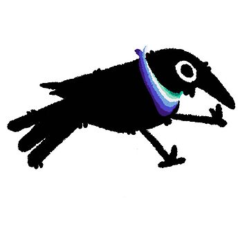 "MLM Crow" Sticker for Sale by 0nyx0kami | Redbubble