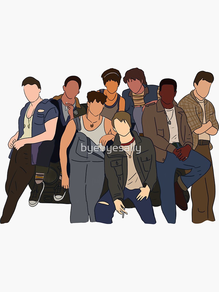 "The Outsiders - Musical" Sticker for Sale by byebyesally | Redbubble