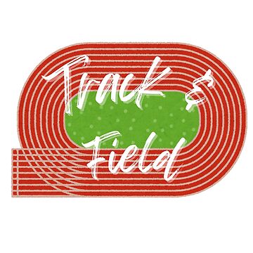 "Track and Field " Sticker for Sale by Abby Abittan | Redbubble
