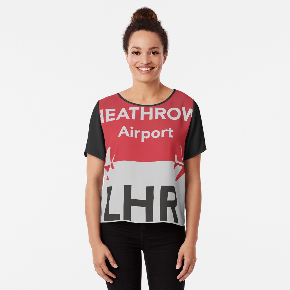 "LHR Heathrow airport British RED " Sticker for Sale by airportstickers ...
