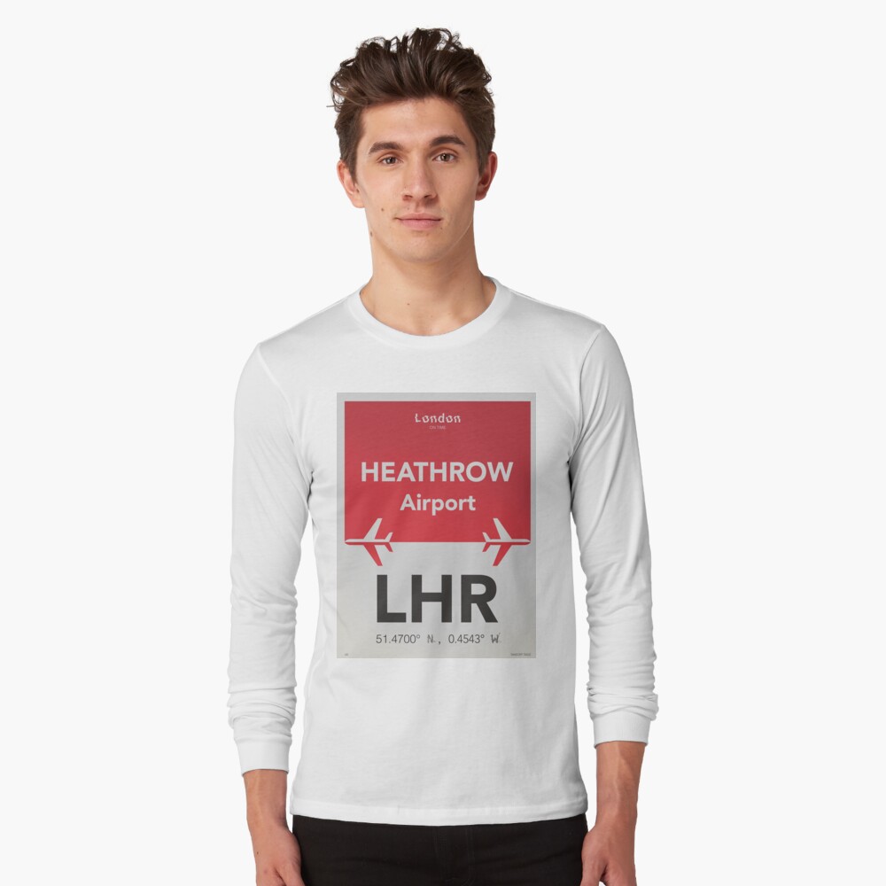 "LHR Heathrow airport British RED " Sticker for Sale by airportstickers ...