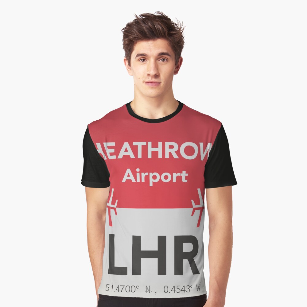"LHR Heathrow airport British RED " Sticker for Sale by airportstickers ...