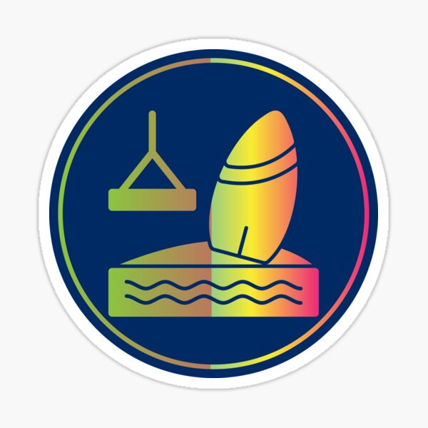 "WAKEBOARD" Sticker for Sale by CAUZ DESIGNS | Redbubble