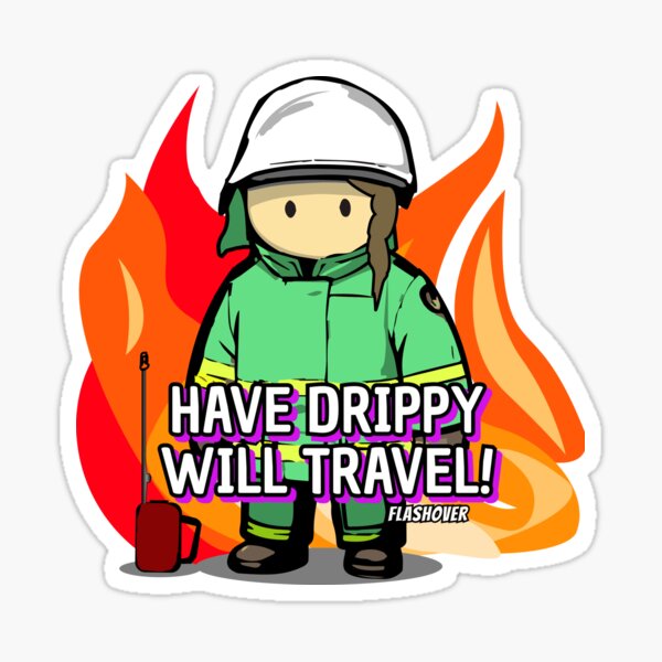 "Have drippy, will travel (In green!) Female" Sticker for Sale by ...
