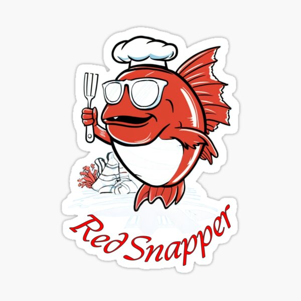 "Red Snapper" Sticker for Sale by adamajd | Redbubble