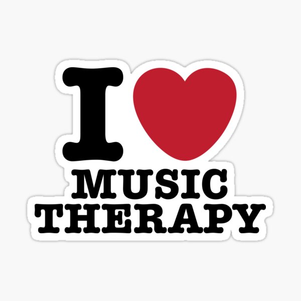 "I Heart Music Therapy" Sticker for Sale by teesaurus | Redbubble