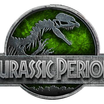 "Dilophosaurus Logo Jurassic Period" Sticker by mariolanzas | Redbubble
