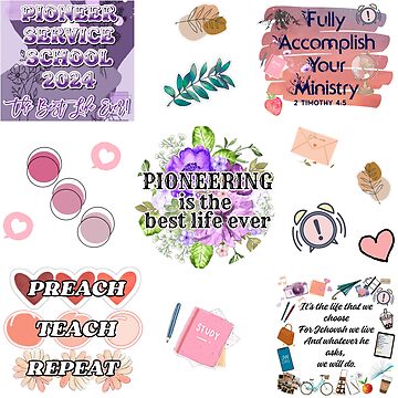 "Pioneer Service School 2024 | The Best Life Ever!" Sticker for Sale by ...