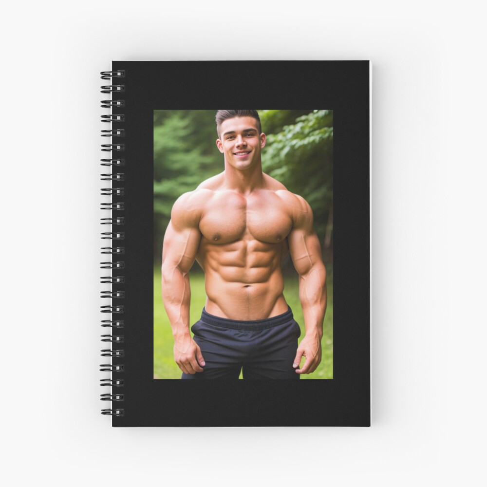 "Smiling Male Bodybuilder" Sticker for Sale by Bodies-of-Male | Redbubble