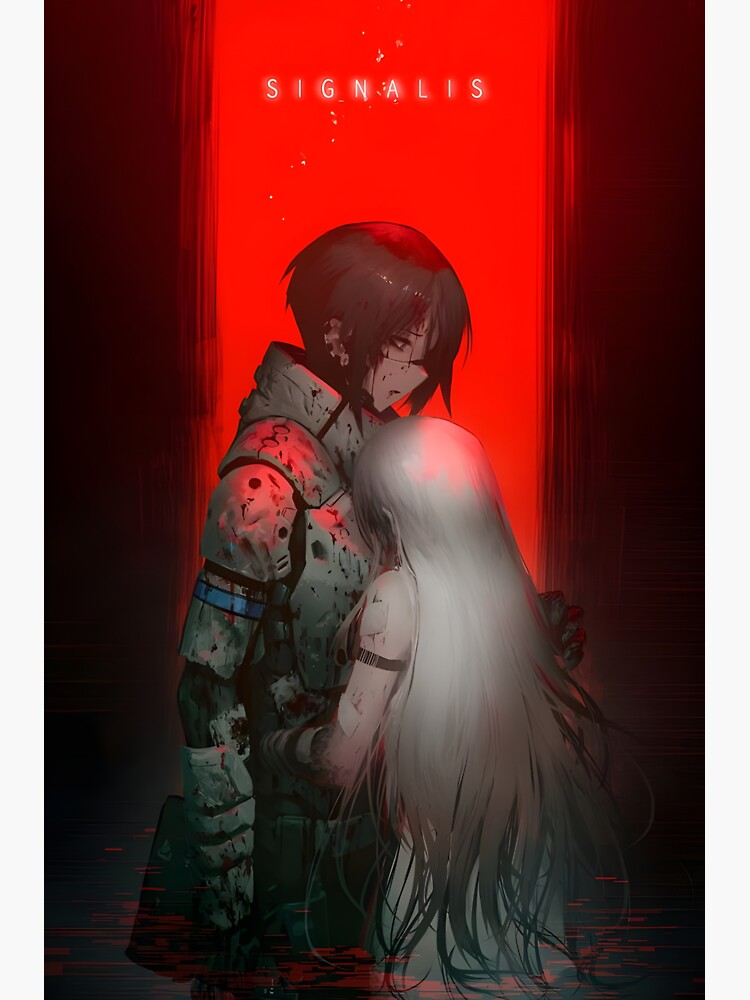 "Signalis Hugging and Caring " Sticker for Sale by NooraniFantasy ...