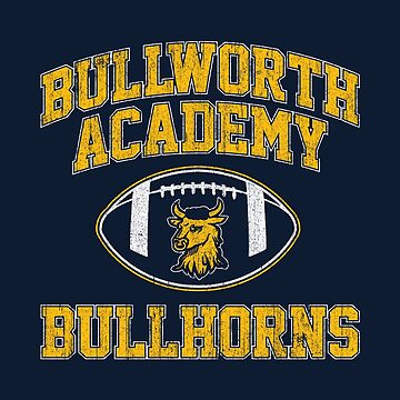 "Bullworth Academy Bullhorns Football" Sticker for Sale by huckblade ...