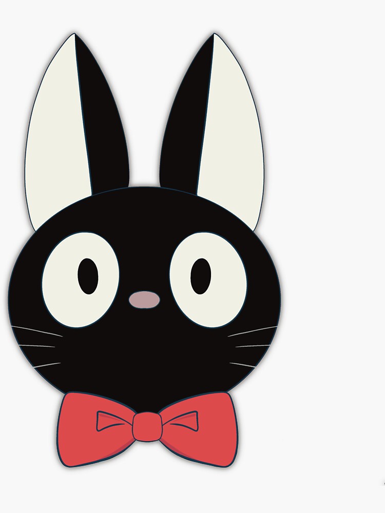 "Jiji the Cat" Sticker for Sale by Gnippu | Redbubble