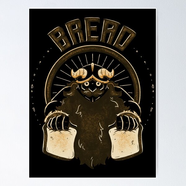 "Dungeon Meshi Senshi Bread" Poster for Sale by katerinefincher | Redbubble