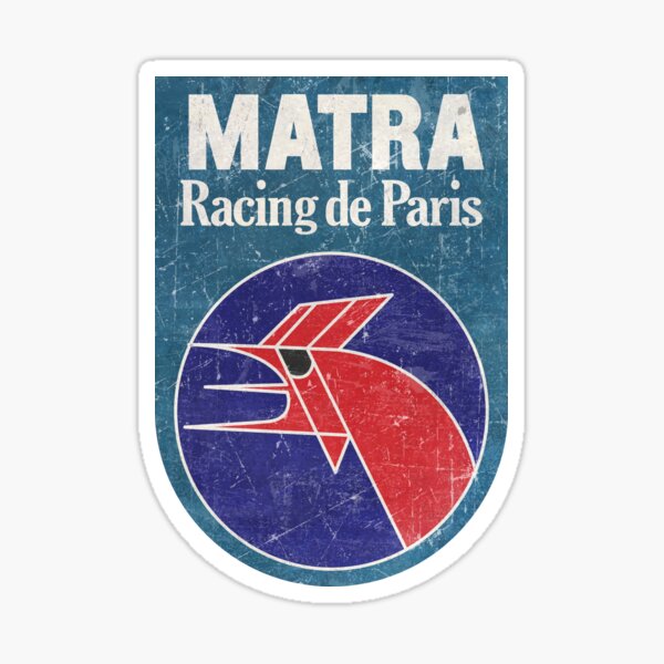 "MATRA. Racing de Paris. Retro Badge" Sticker for Sale by rapazdesigns ...