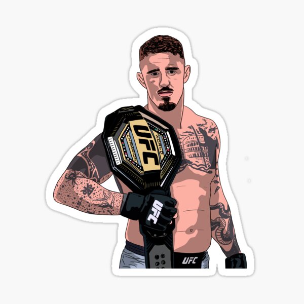 "UFC Heavyweight Champion Tom Aspinall" Sticker for Sale by ...