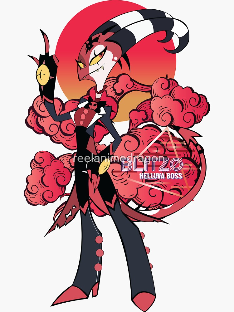 "Helluva Boss Retro Blitzo IMP" Sticker for Sale by reelanimedragon ...