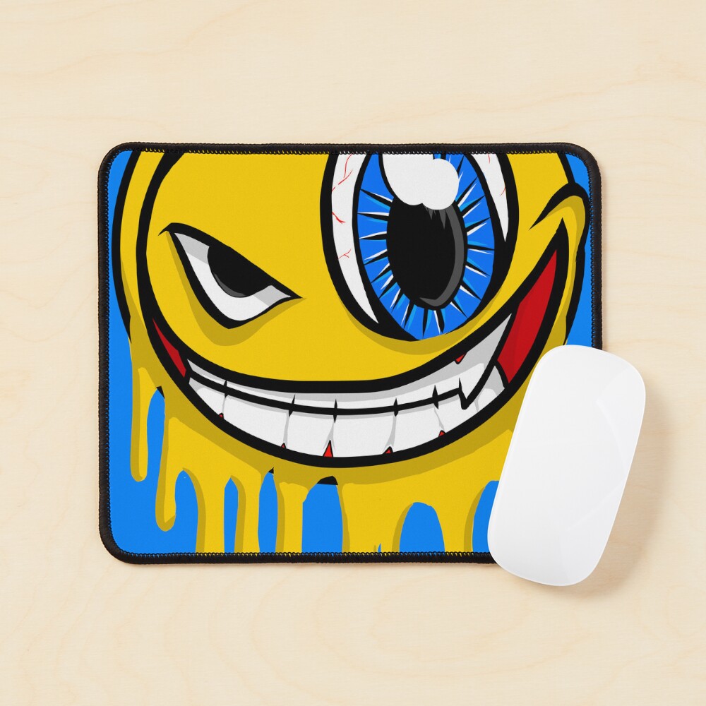 "Smiling Maniac Emoji Face " Sticker for Sale by EZPAINT | Redbubble