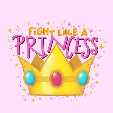 "Fight Like a Princess" Sticker for Sale by lunarmirrorball | Redbubble