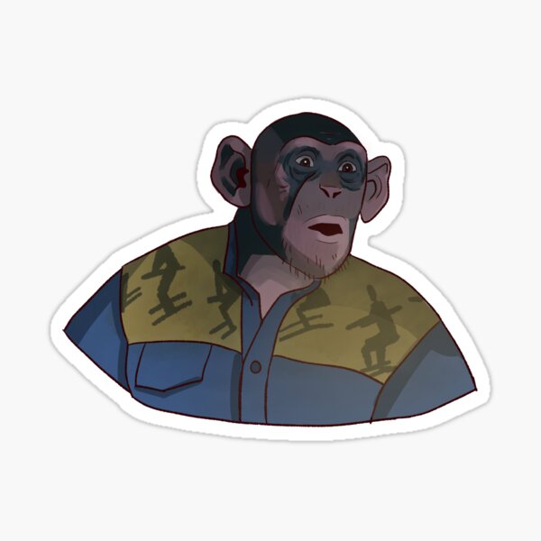 "Oh no monkey meme bad ape" Sticker by Asutip | Redbubble