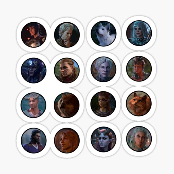 "Bg3 pattern" Sticker for Sale by Hannahrose96 | Redbubble