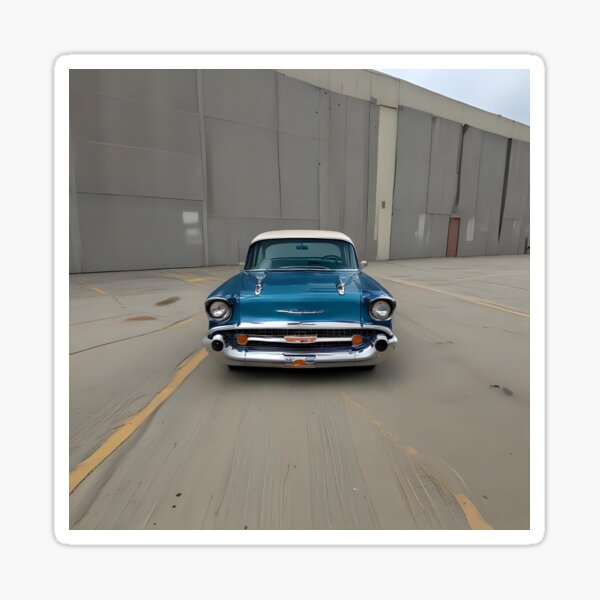 "57 Chevy" Sticker for Sale by Nomad-Maynard | Redbubble
