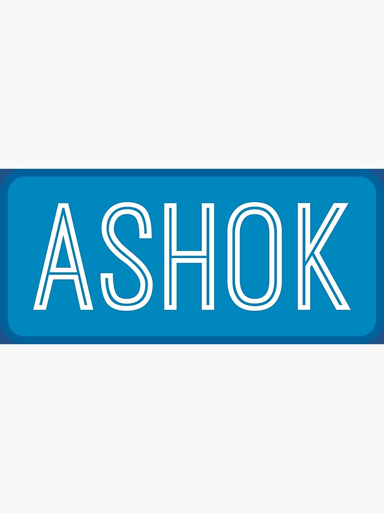 Ashok Name Logo