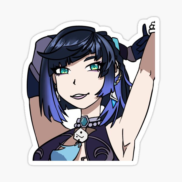 "Yelan - Genshin Impact" Sticker for Sale by eletia | Redbubble