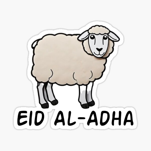 "Eid Al-Adha Sheep" Sticker for Sale by SamiraArts | Redbubble