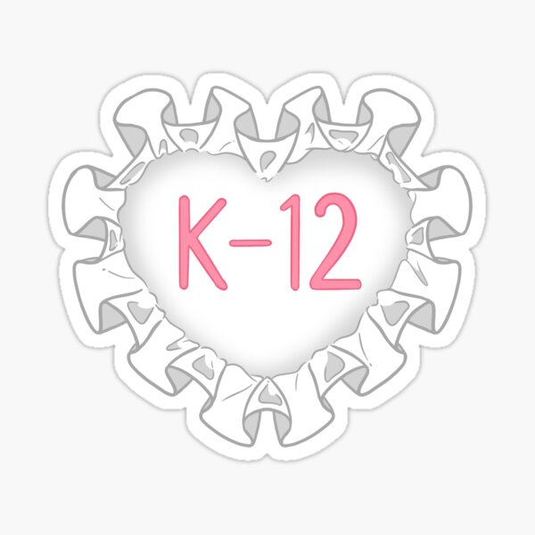 "K-12 Dress Pink Heart" Sticker for Sale by eletia | Redbubble