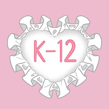 "K-12 Dress Pink Heart" Sticker for Sale by eletia | Redbubble