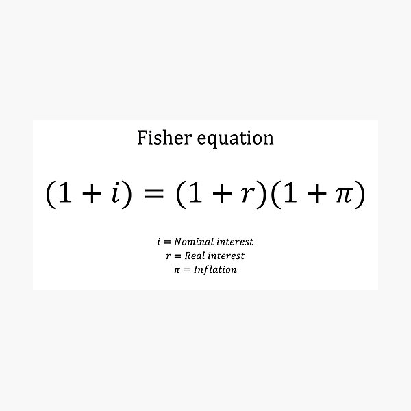 "Fisher equation with description" Photographic Print for Sale by ...