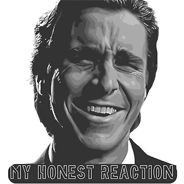 "Patrick Bateman, sigma face, meme Christian Bale" Sticker for Sale by ...