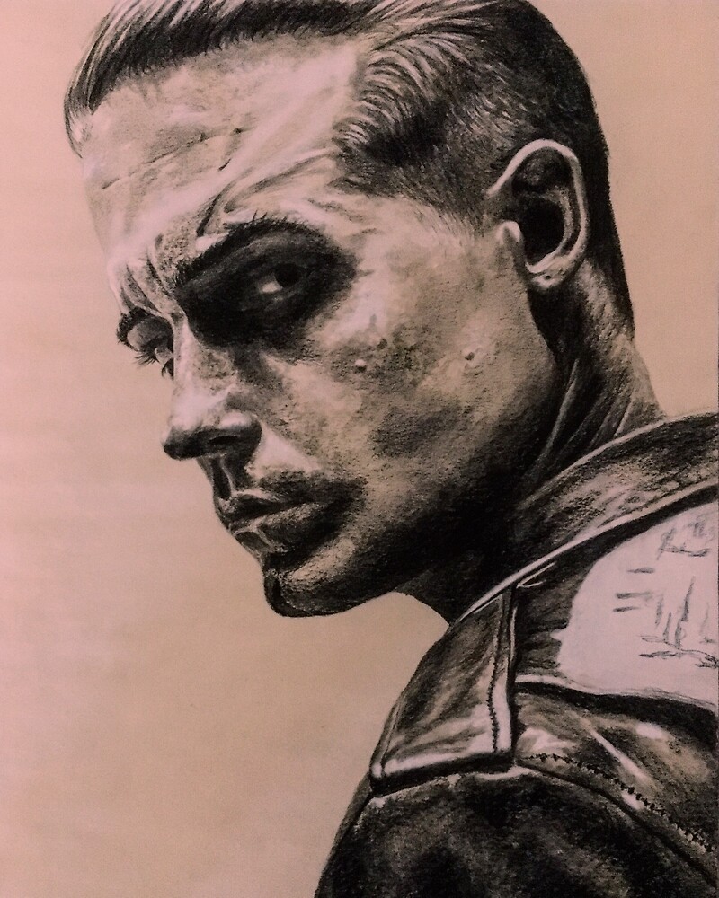 "Rapper G-Eazy Realistic Portrait in Charcoal " by MaiaJak | Redbubble