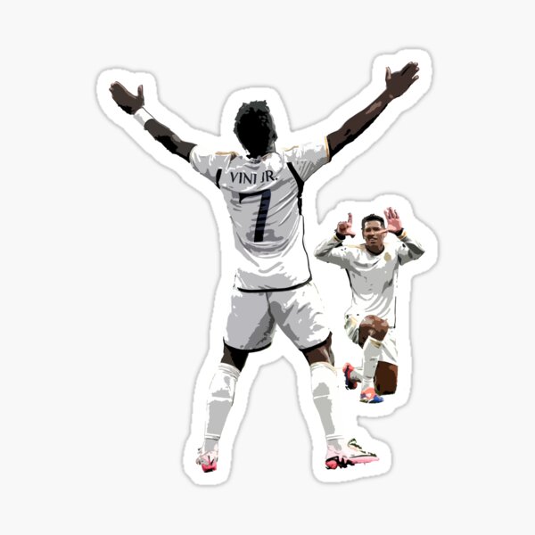 "Vinicius Jr Champions League goal celebration" Sticker by raffrasta ...