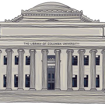 "Columbia University: Low Library" Sticker for Sale by ap4rn4 | Redbubble