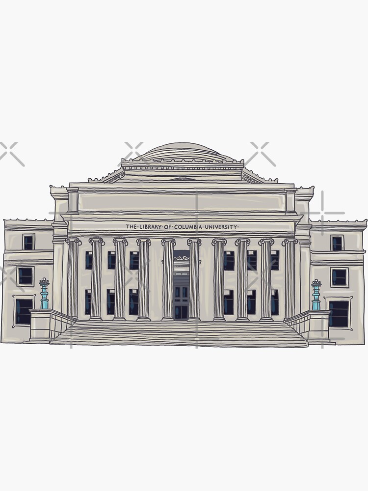 "Columbia University: Low Library" Sticker for Sale by ap4rn4 | Redbubble