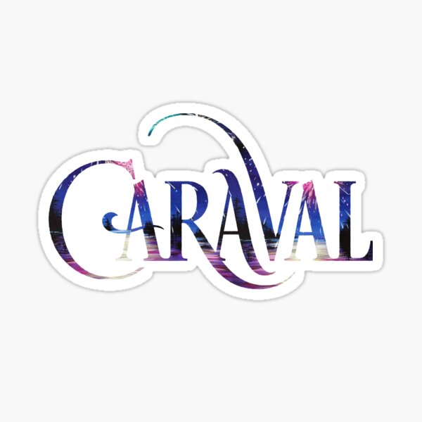 "caraval" Sticker for Sale by slvbgn | Redbubble