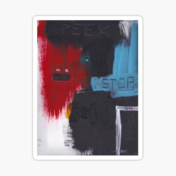 "Stop and Peek" Sticker by rickyjoyceart | Redbubble
