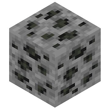 "Coal Ore Minecraft Block Icon" Sticker for Sale by Darcekar | Redbubble