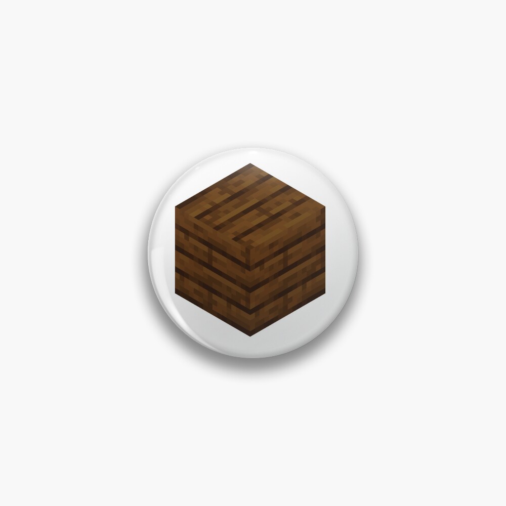 "Dark Oak Planks Minecraft Block Icon" Sticker for Sale by Darcekar ...