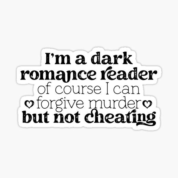 "Dark Romance Reader" Sticker for Sale by NicheBlend | Redbubble