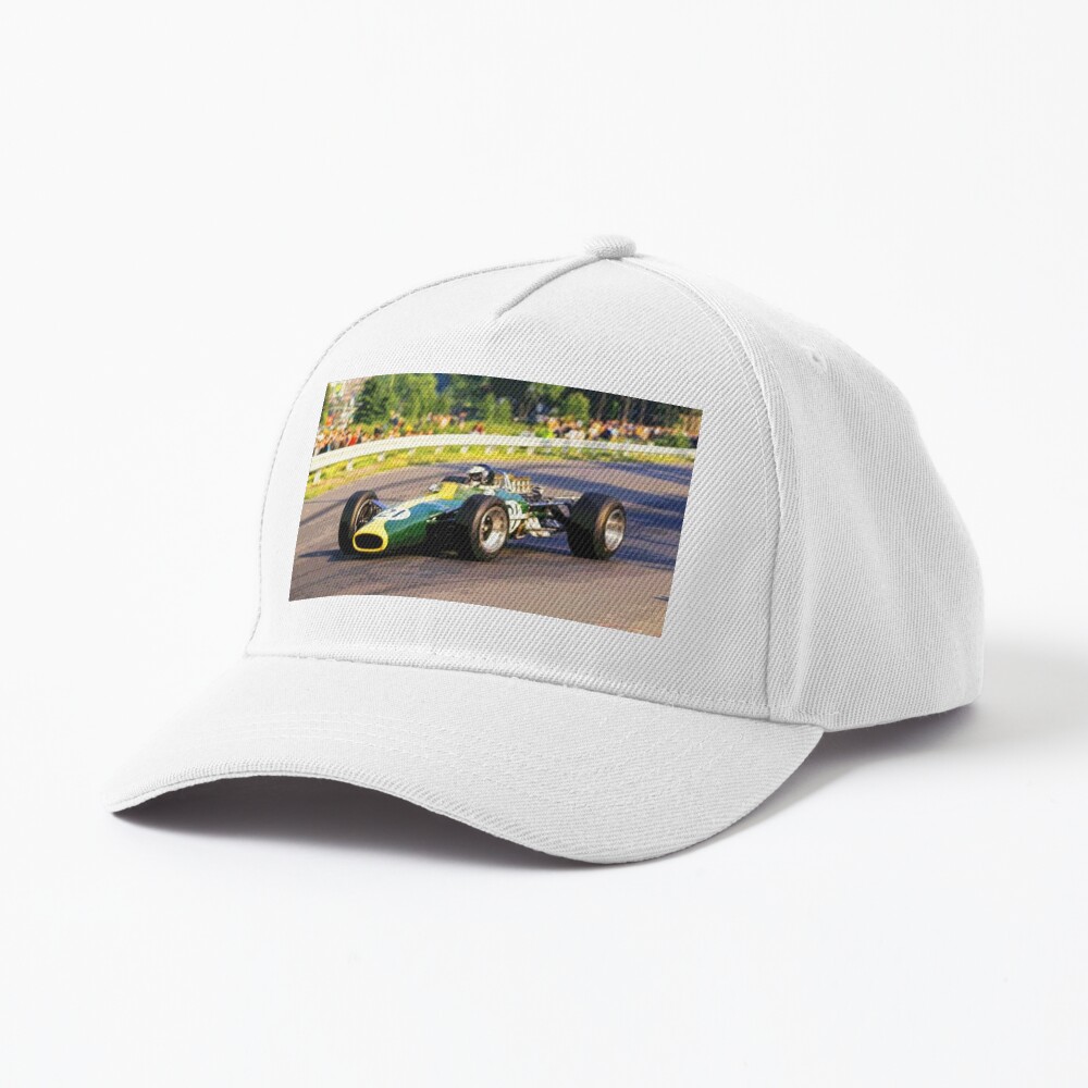 "Jim Clark racing his 1967 F1 racecar during the Belgian Grand Prix ...