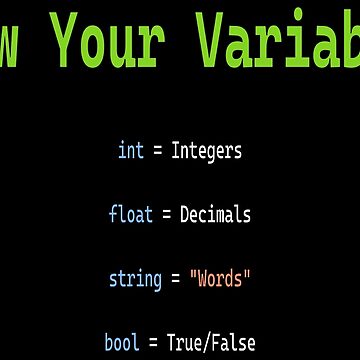 "Know your Variables" Sticker for Sale by The-Stellerium | Redbubble
