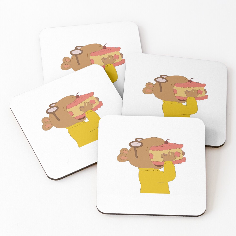 "Arthur Eating Cake" Sticker for Sale by cml-stickers | Redbubble